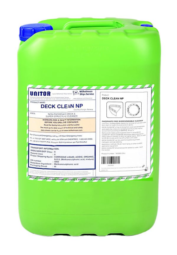 DECK CLEAN NP 25 LTR – International Industrial Mall